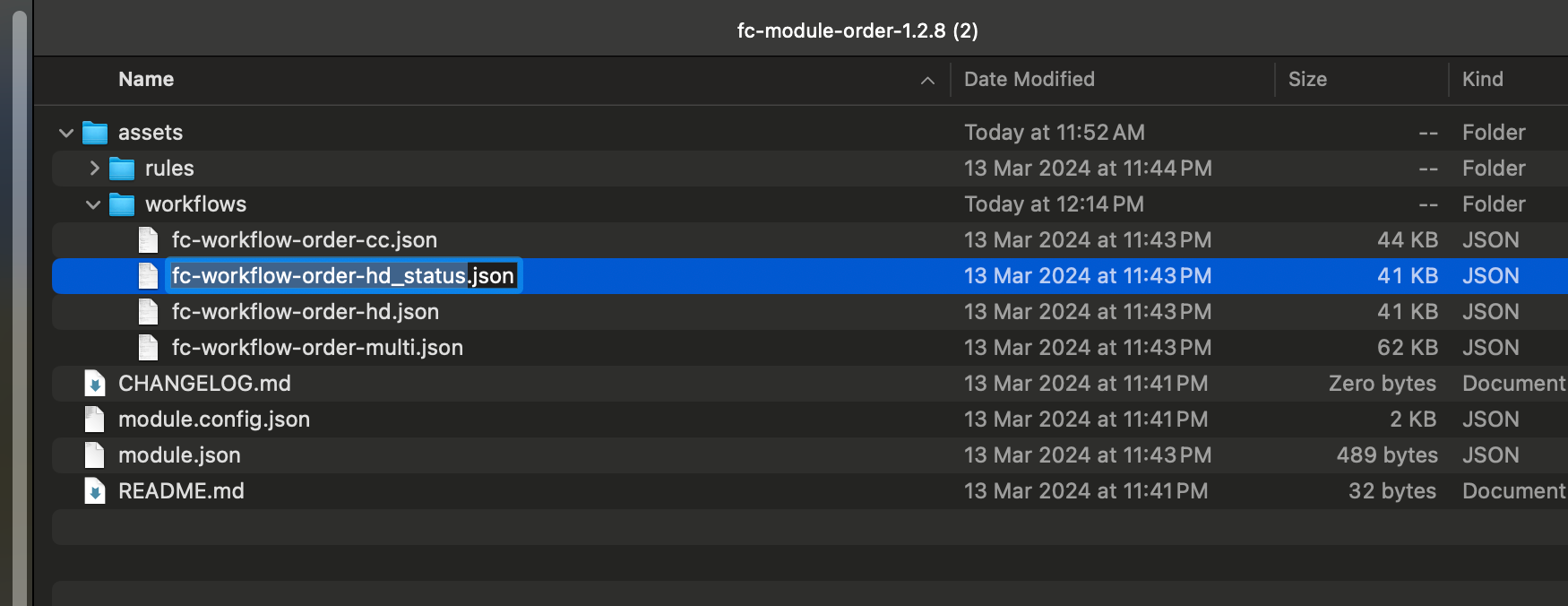Convert workflow statuses list to CSV/Excel table format